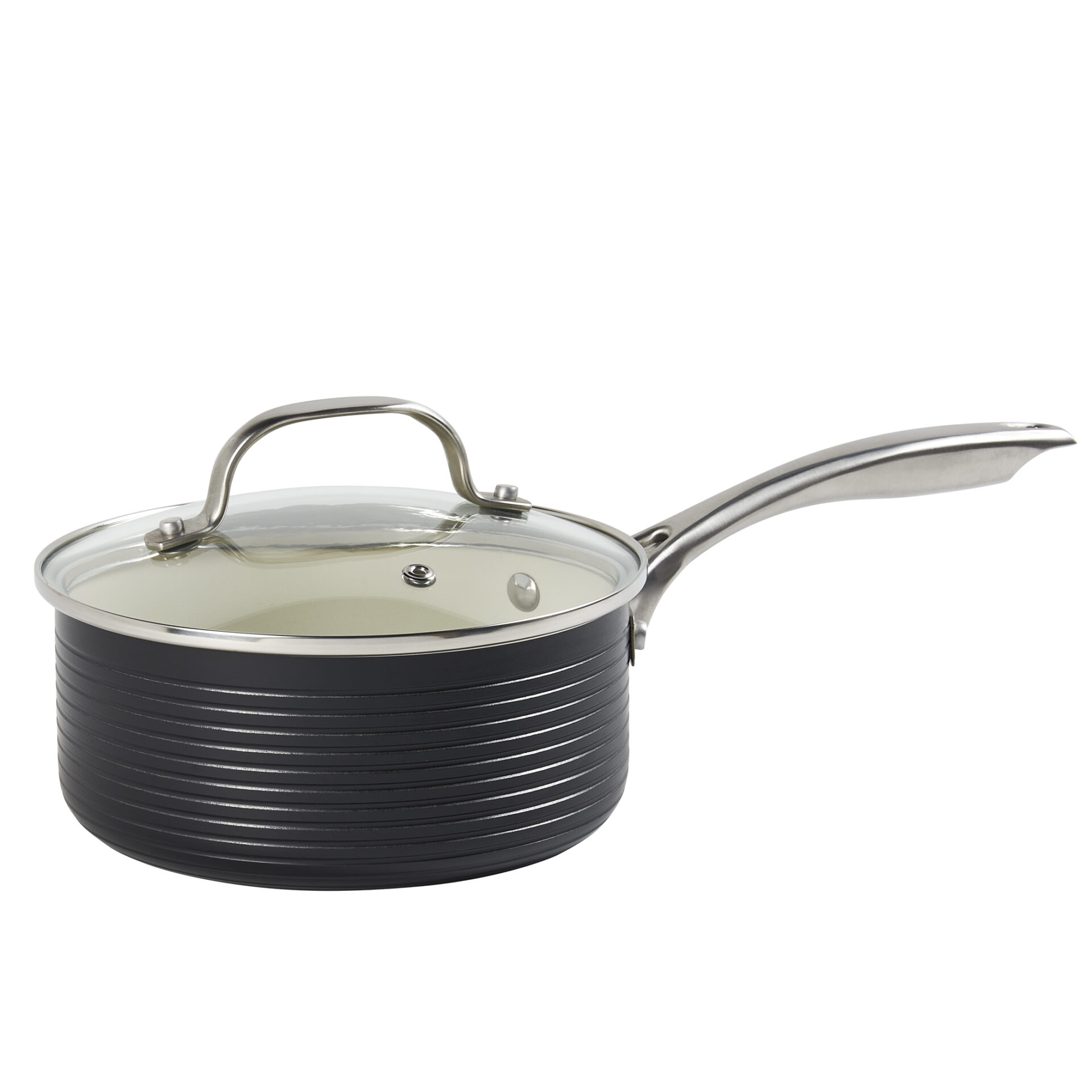 10-Piece Monaco Non-Stick Aluminum Cookware Set, Black