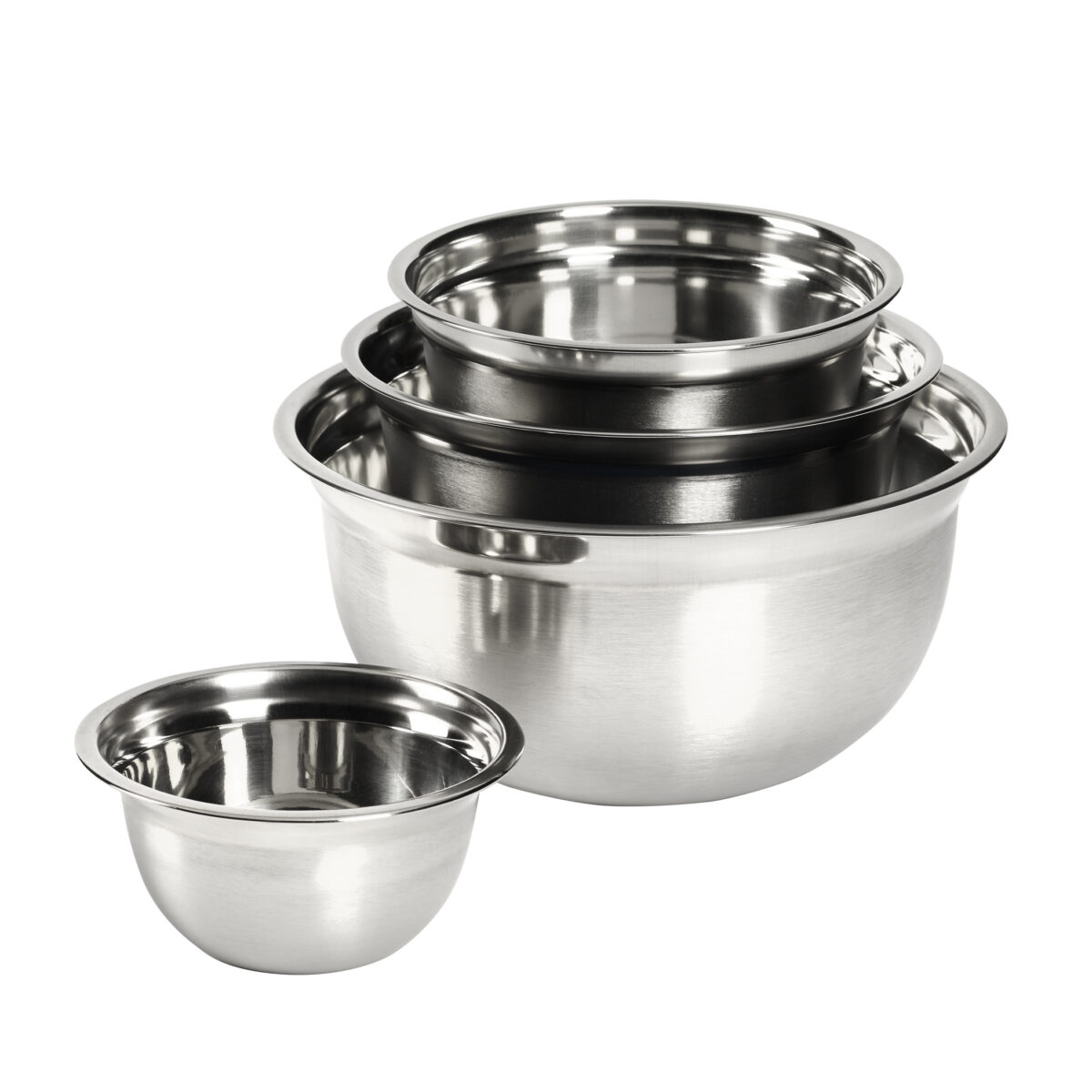 4-Piece Stainless Steel Mixing Bowls Set