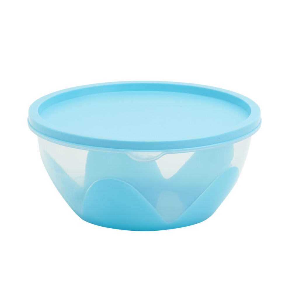 5 Piece Nesting Food Storage Plastic Bowls with Lids