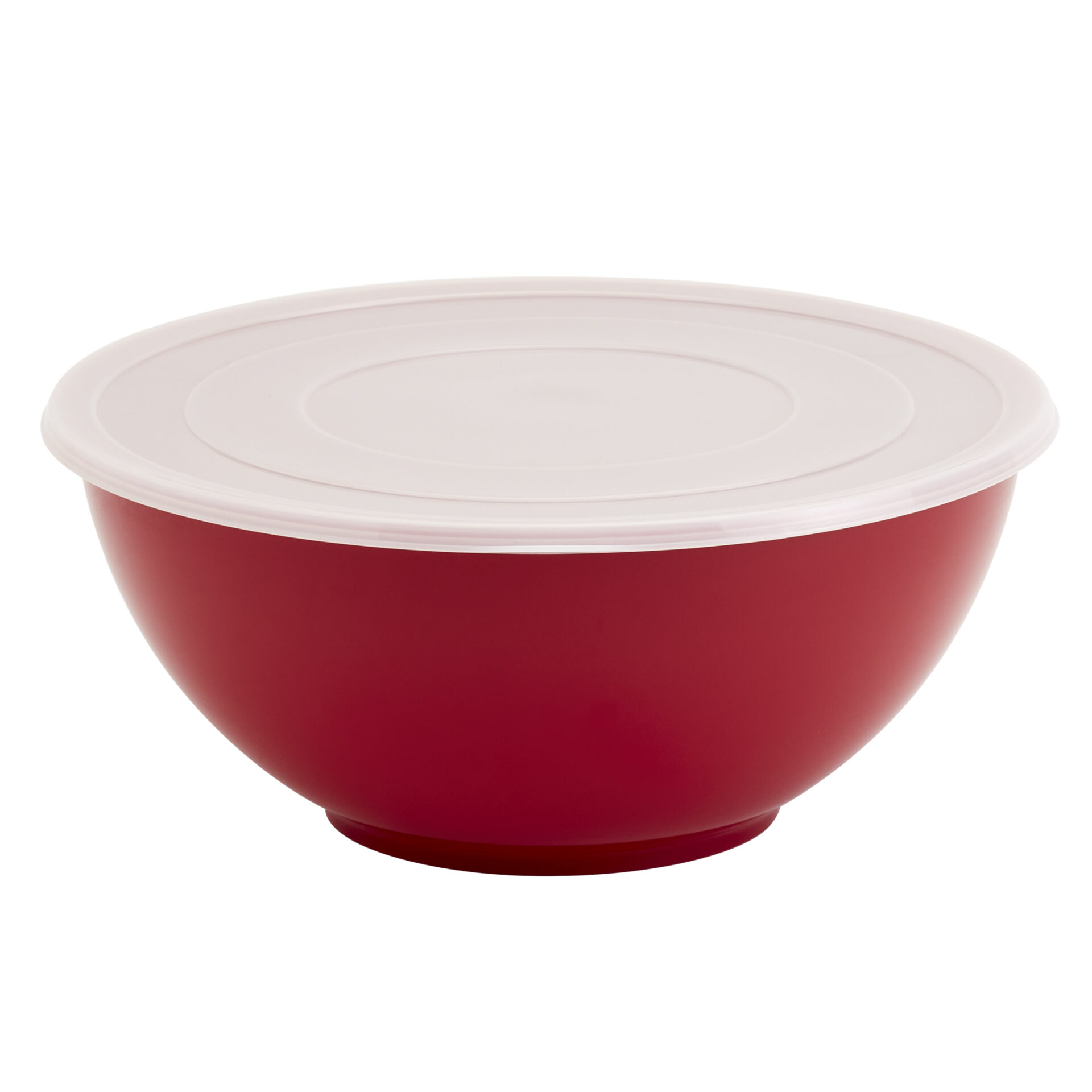 6 Piece Nesting Plastic Bowls with Lids Set, Rainbow Colors