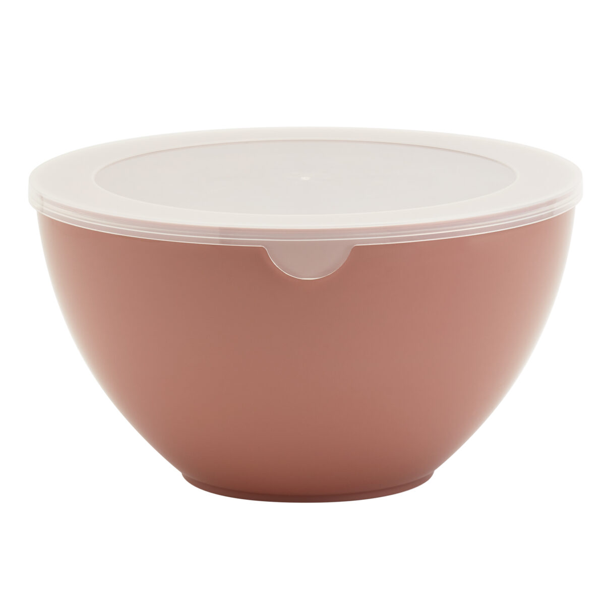 5 Piece Plastic Nesting Mixing Bowl Set with Lids, Pastel Colors