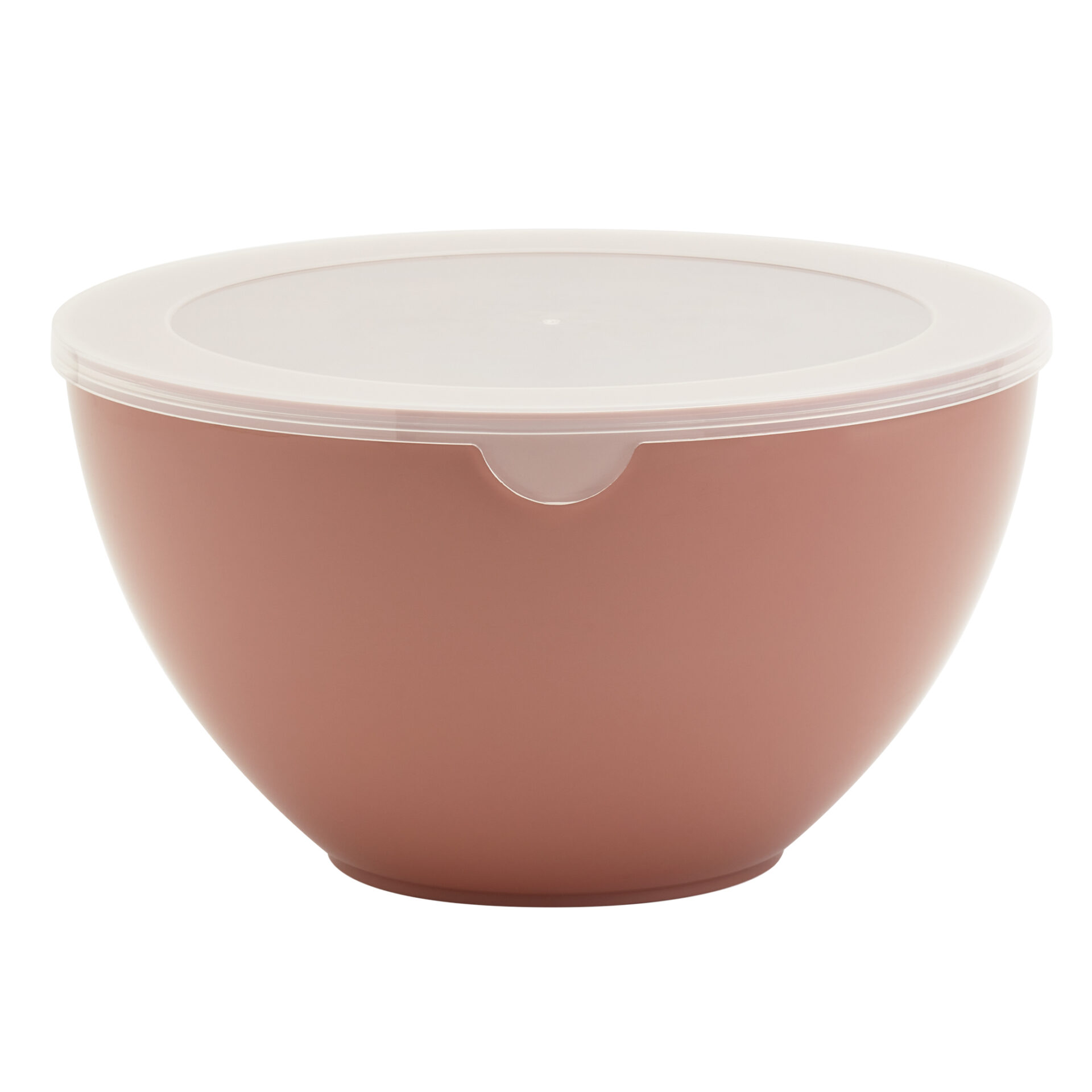 5 Piece Plastic Nesting Mixing Bowl Set with Lids, Pastel Colors