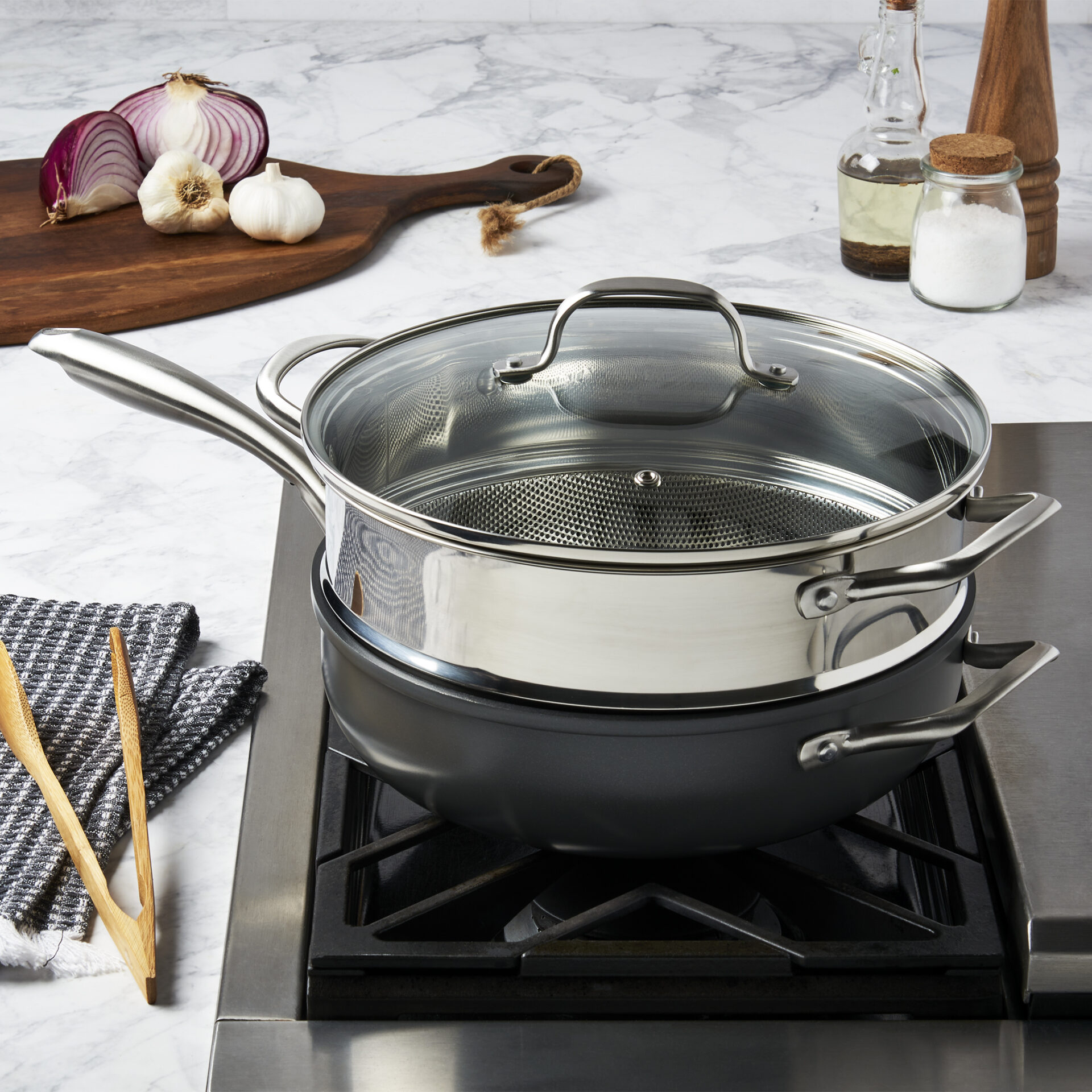 3-Piece Non-Stick Forged Aluminum Favorite Pan Cookware Set