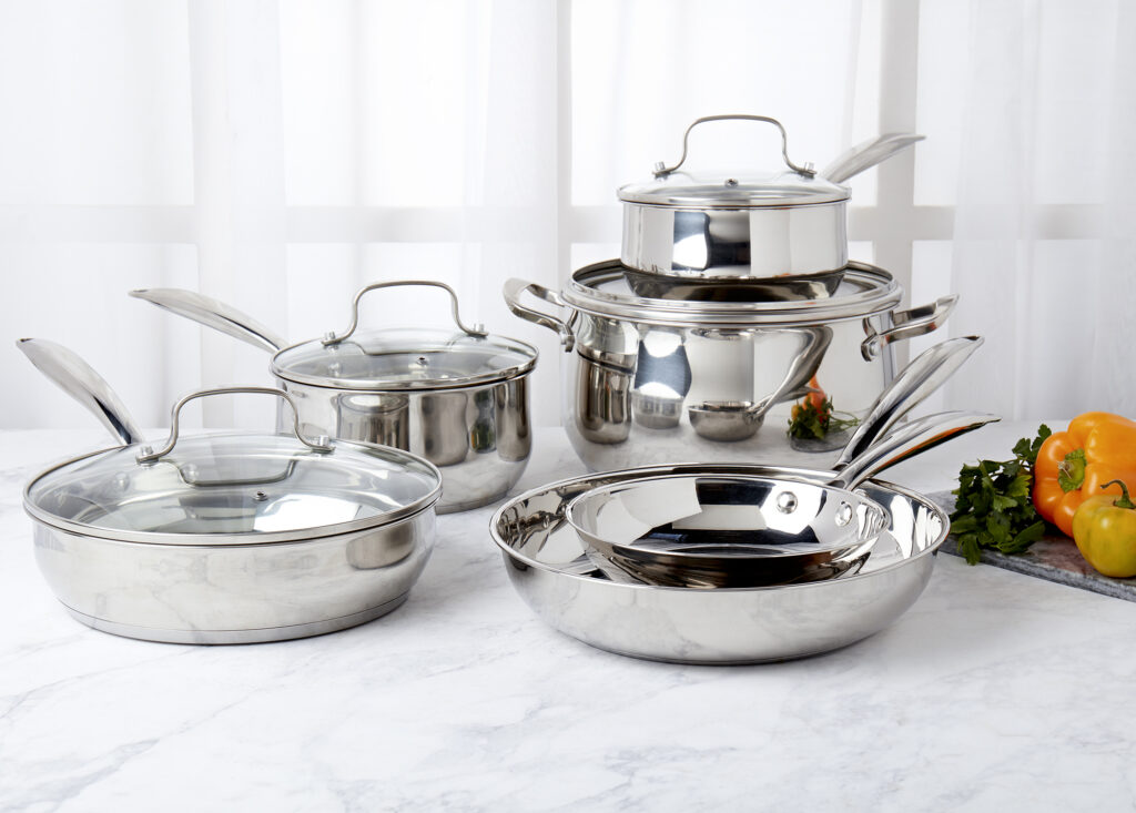 10-Piece Stainless Steel Cookware Set | Denmark Tools for Cooks